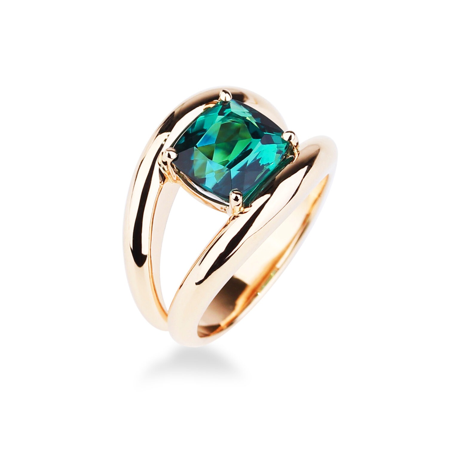 Boccadilupo tourmaline vert bleu - Compagnie des Gemmes